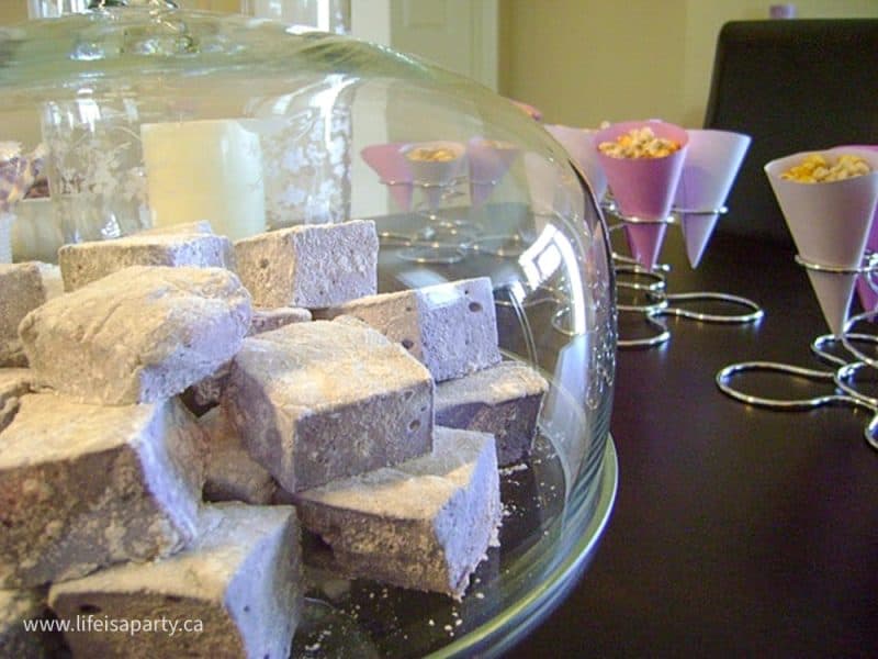 Homemade Purple Marshmallows Recipe - Life is a Party