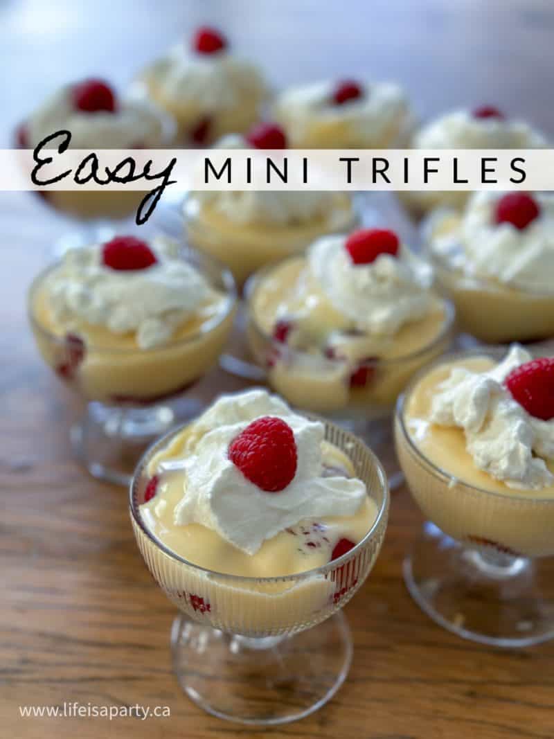 Easy Individual Mini Trifle Recipe - Life is a Party