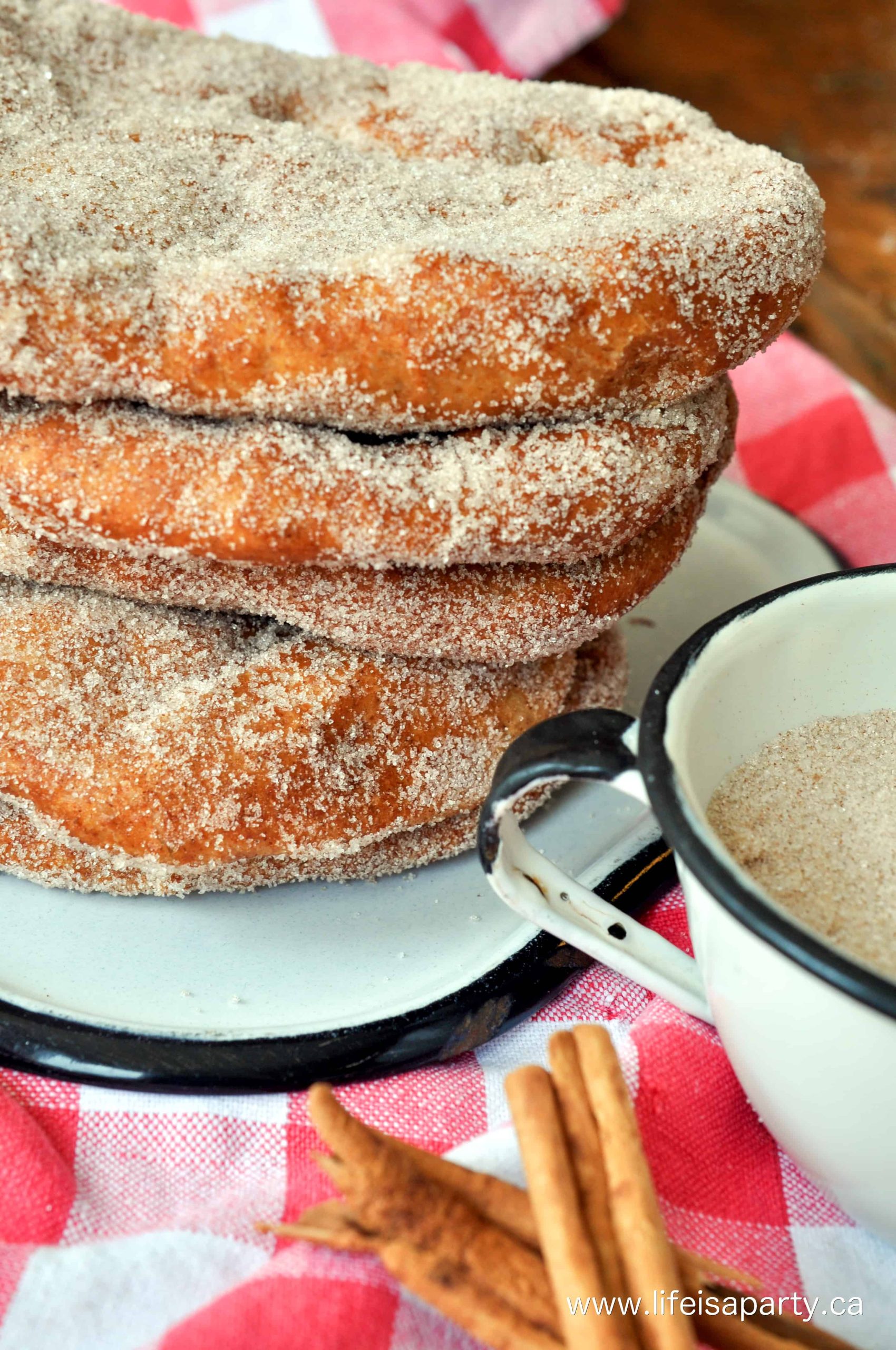 Homemade Canadian Fried Dough -Beaver Tails Recipe - Life is a Party