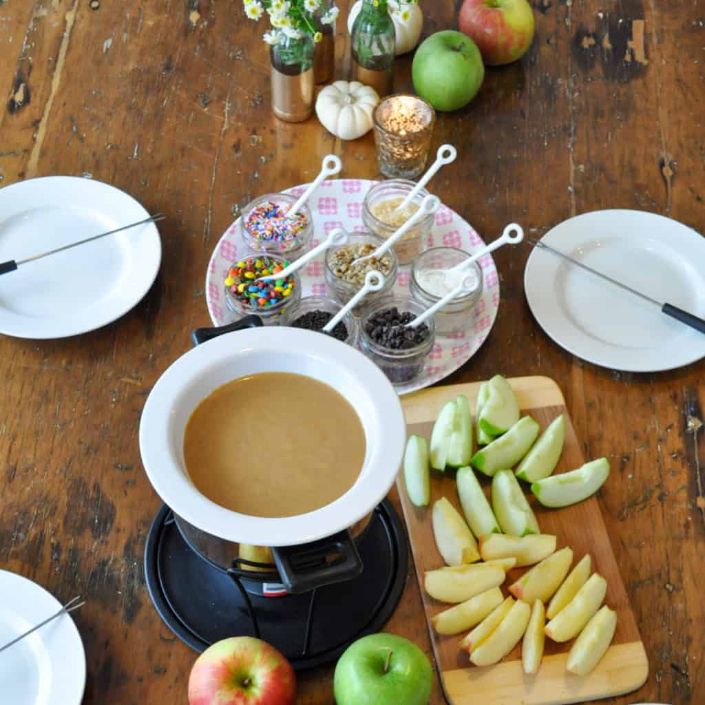 Easy Homemade Caramel Apple Fondue - Life is a Party