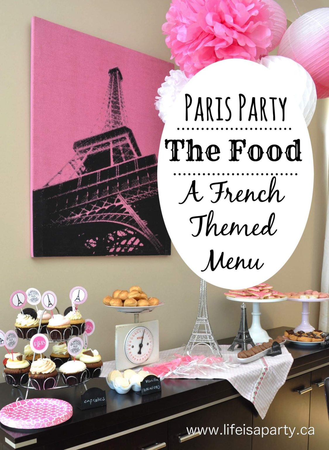 Pink Paris Birthday Party Activities and Decorations