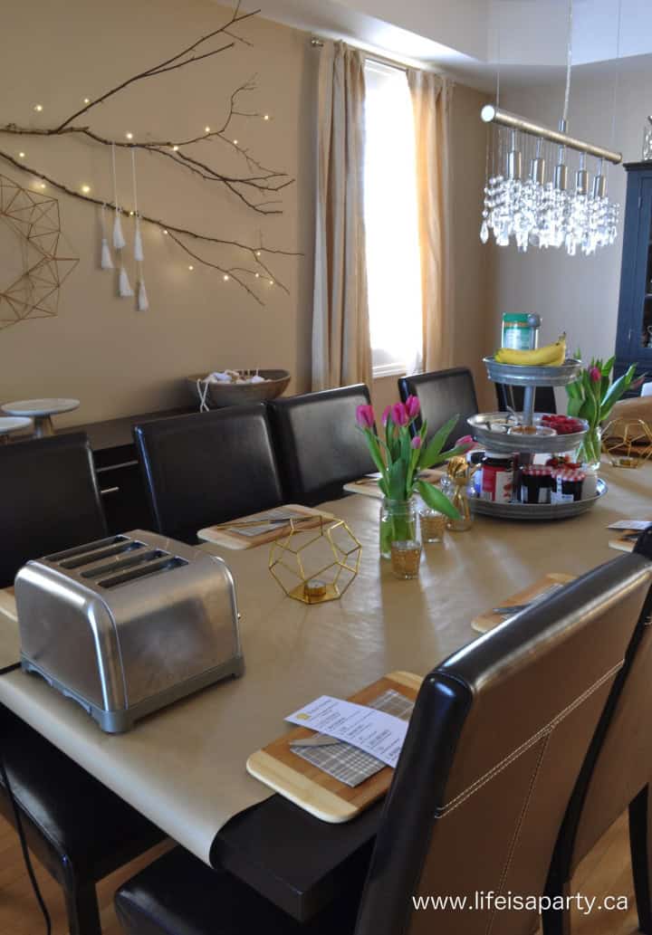 How To Throw A Toast Dinner Party And Toast Topper Ideas - Life is a Party