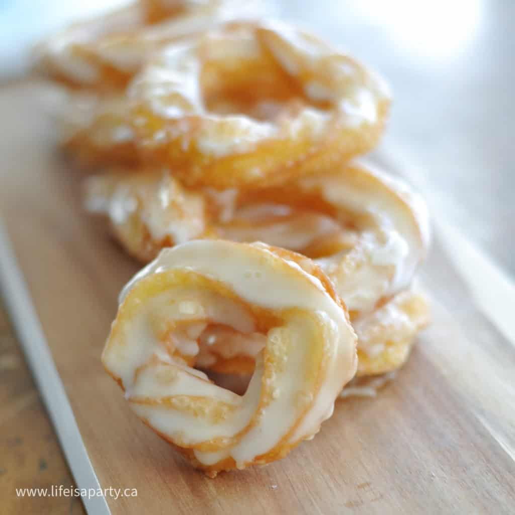Homemade Honey Cruller Donuts Doughnuts
