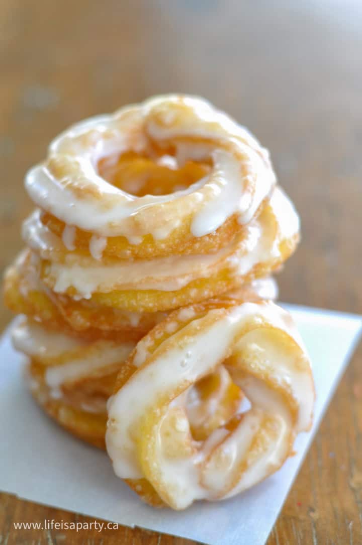 Homemade Honey Cruller Donuts - Life is a Party