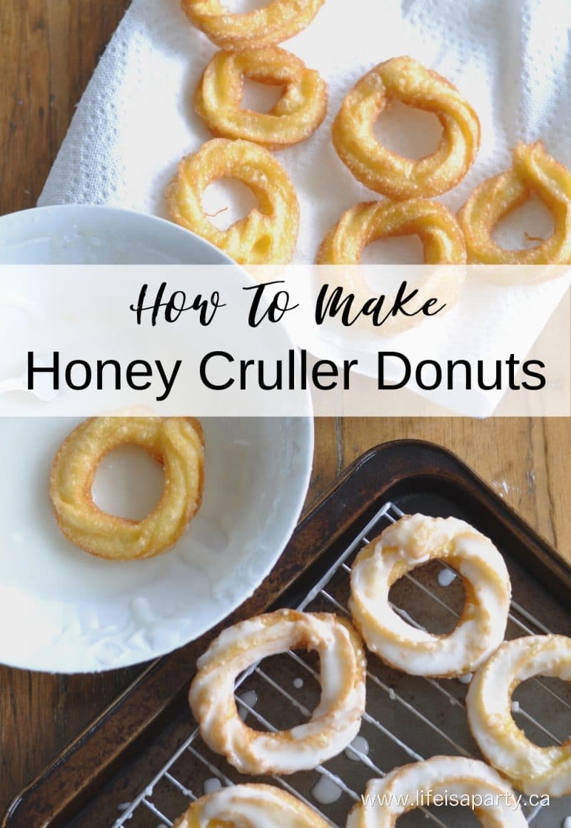 Homemade Honey Cruller Donuts Doughnuts