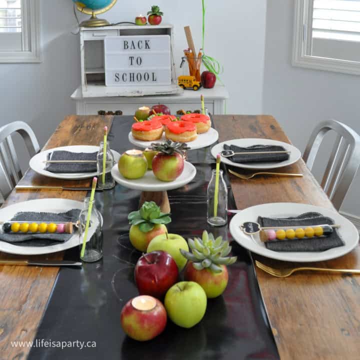 back to school family dinner party