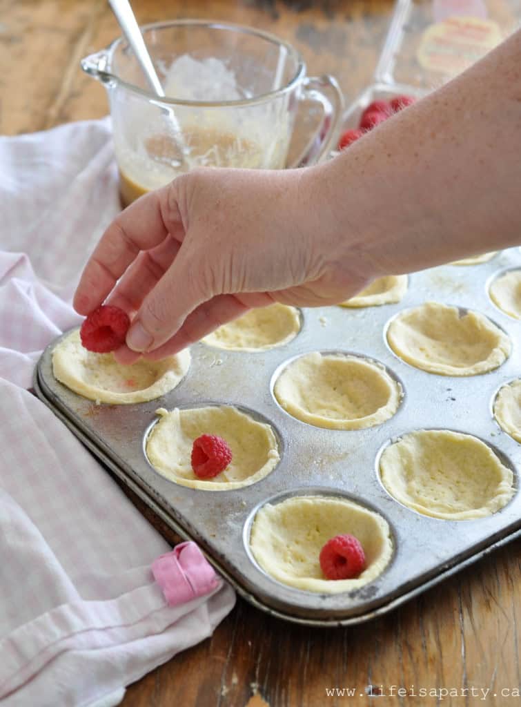 Brown Butter Raspberry Tarts - Life is a Party