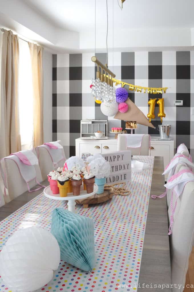 Ice Cream Themed Birthday Party - Life is a Party