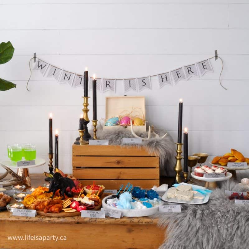 Game of Thrones Party Food and Free Party Printables - Life is a Party