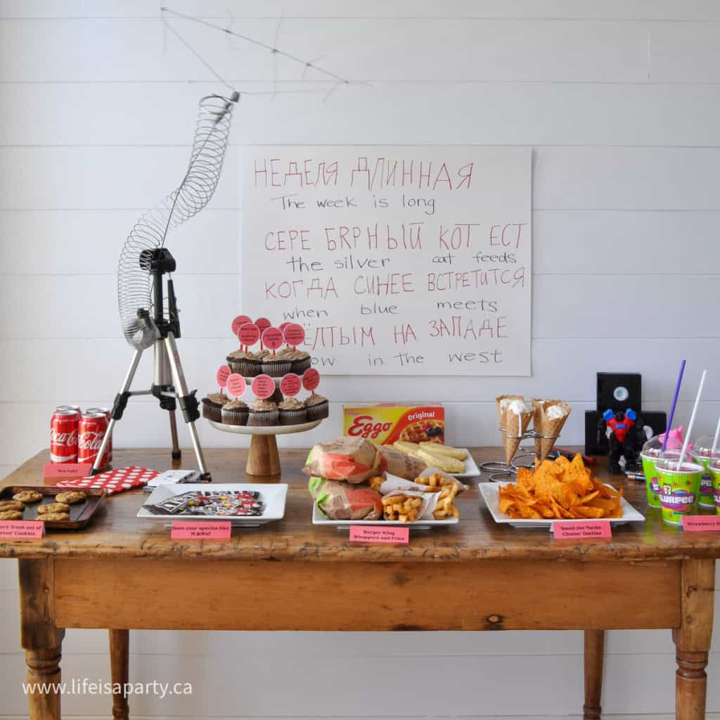 Stranger Things Party Ideas - Life is a Party