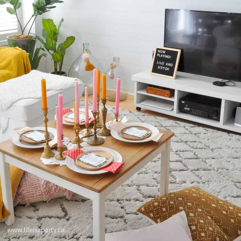 Lilo and Stitch Themed Dinner and Movie Night - Life is a Party