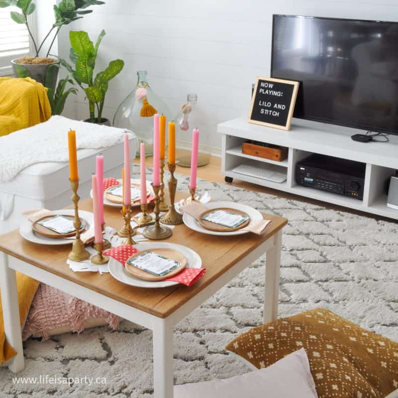 Lilo and Stitch Themed Dinner and Movie Night - Life is a Party