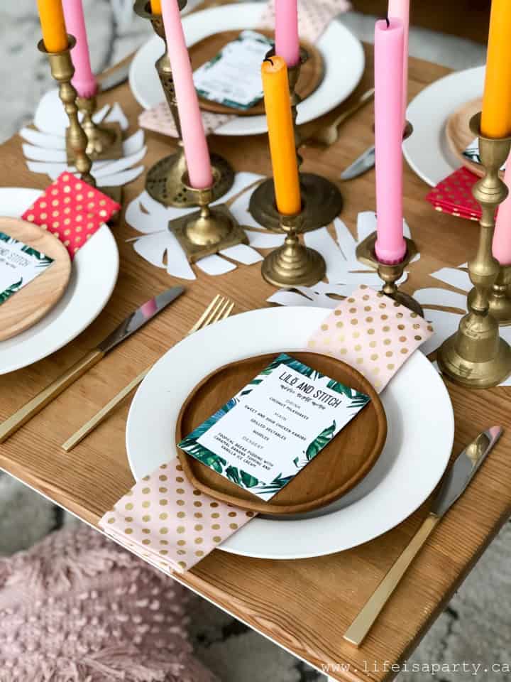 Lilo and Stitch Themed Dinner and Movie Night - Life is a Party