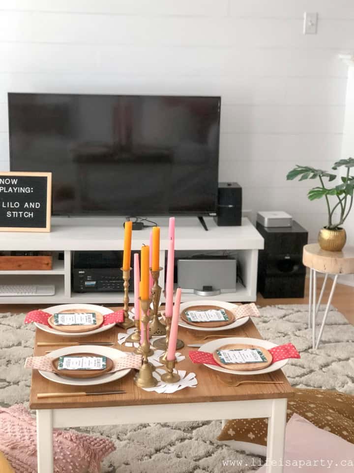 Lilo and Stitch Themed Dinner and Movie Night - Life is a Party