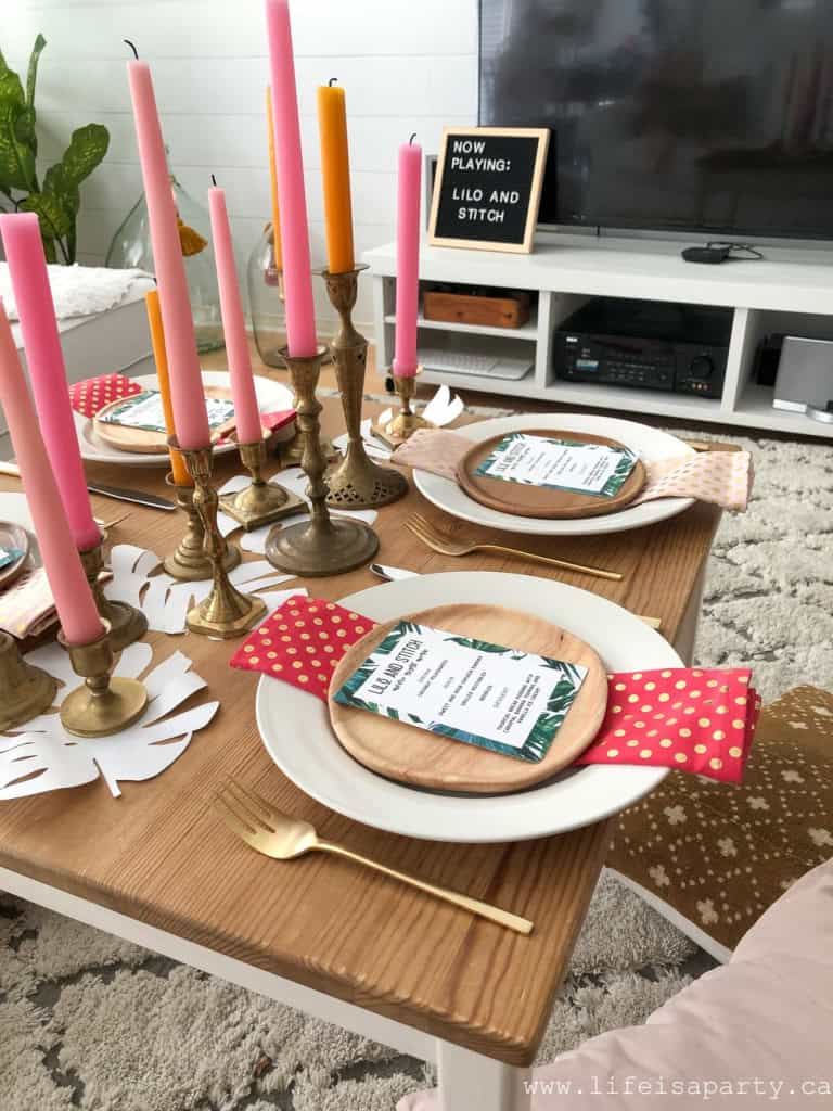 Lilo and Stitch Themed Dinner and Movie Night - Life is a Party