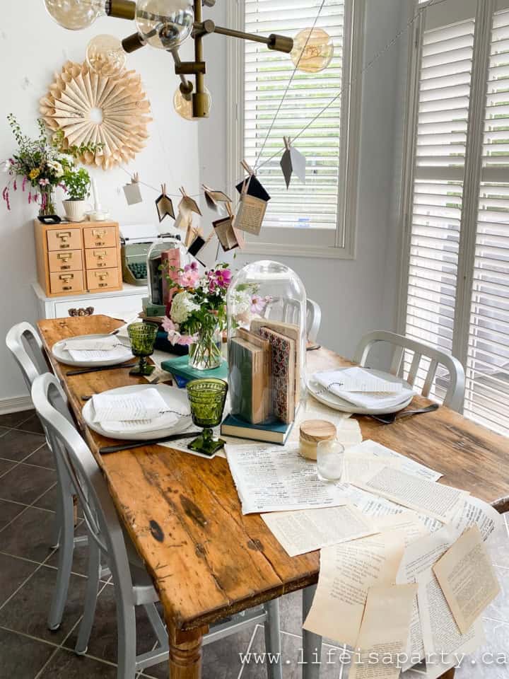 Book Themed Party - Life is a Party