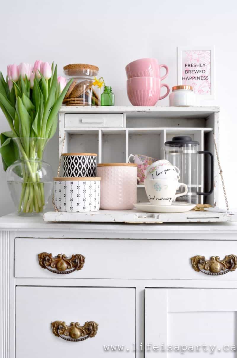 Home Coffee Station Ideas - Life is a Party