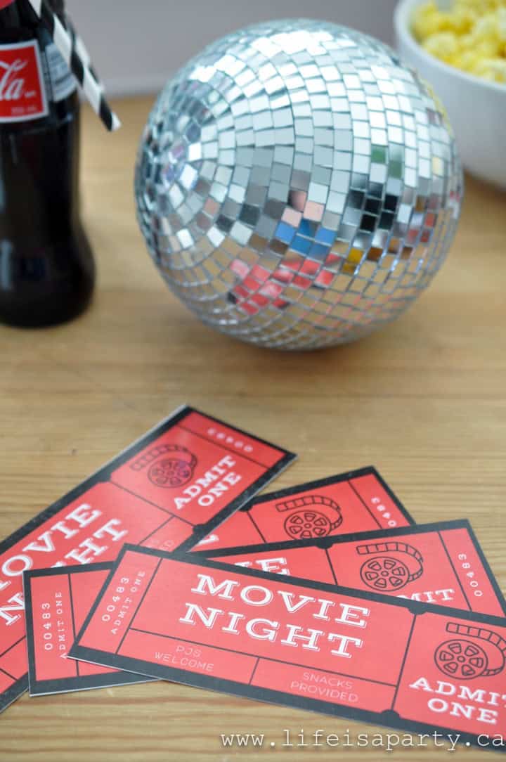 Free Movie Night Printables - Life is a Party