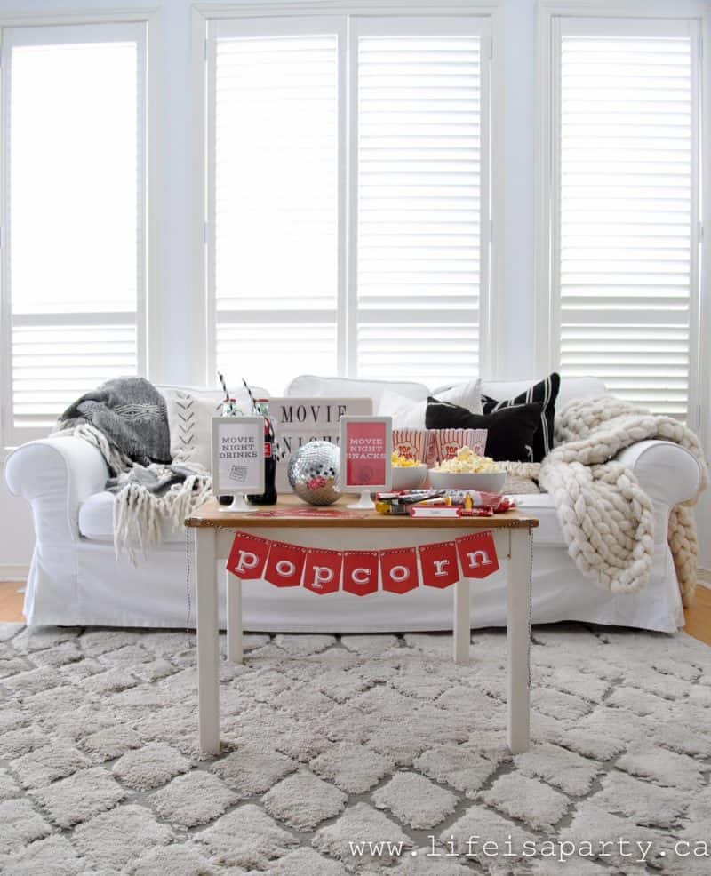 Free Movie Night Printables - Life is a Party