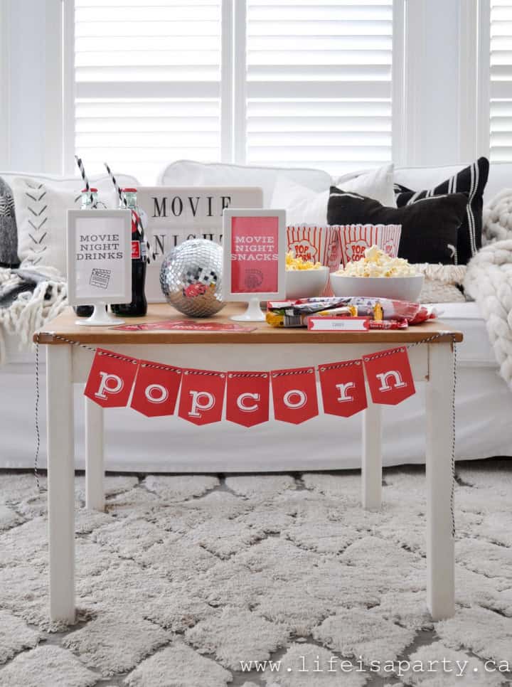 Free Movie Night Printables - Life is a Party