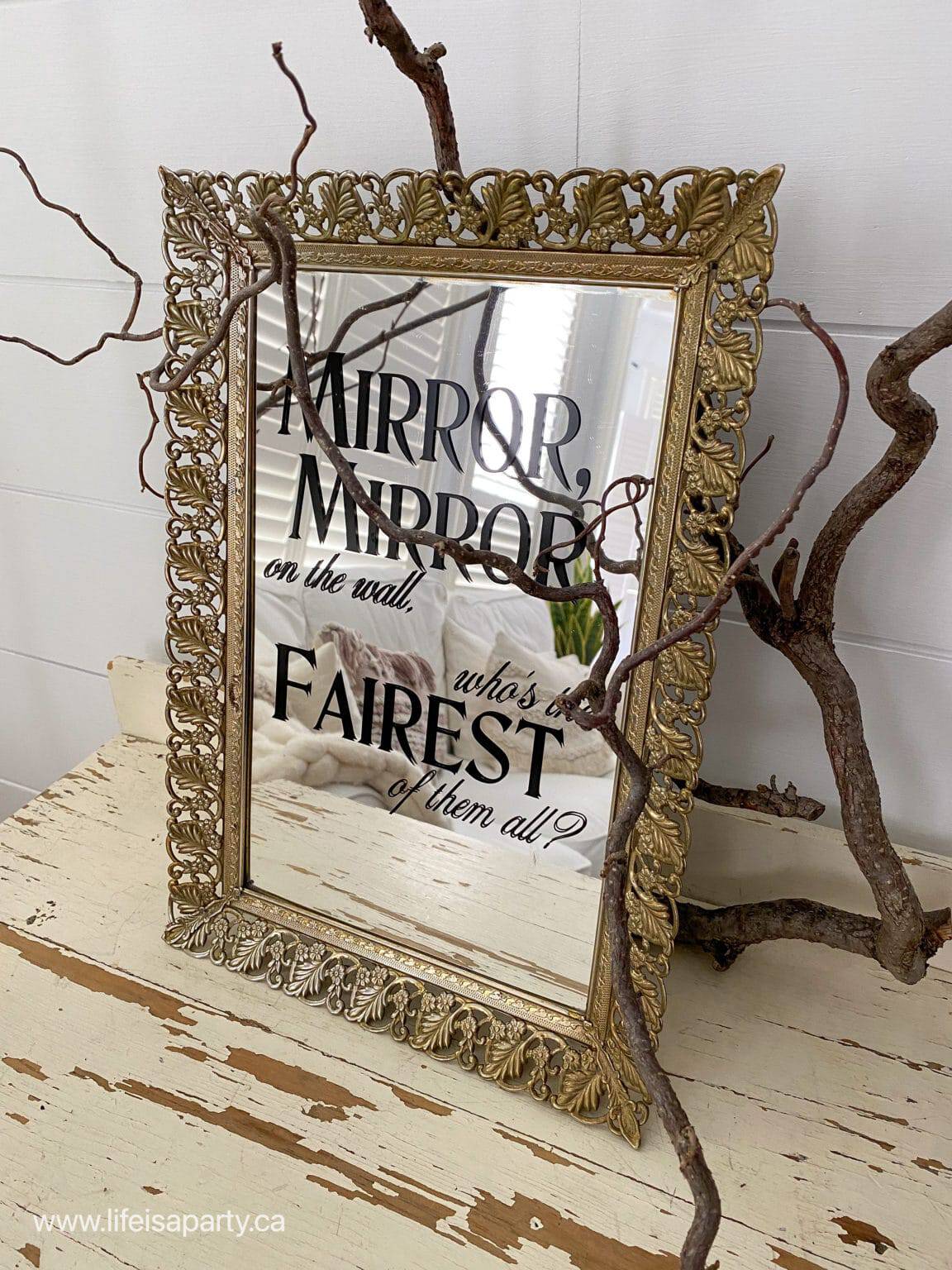 Snow White Party Decor -DIY Mirror, Mirror - Life is a Party