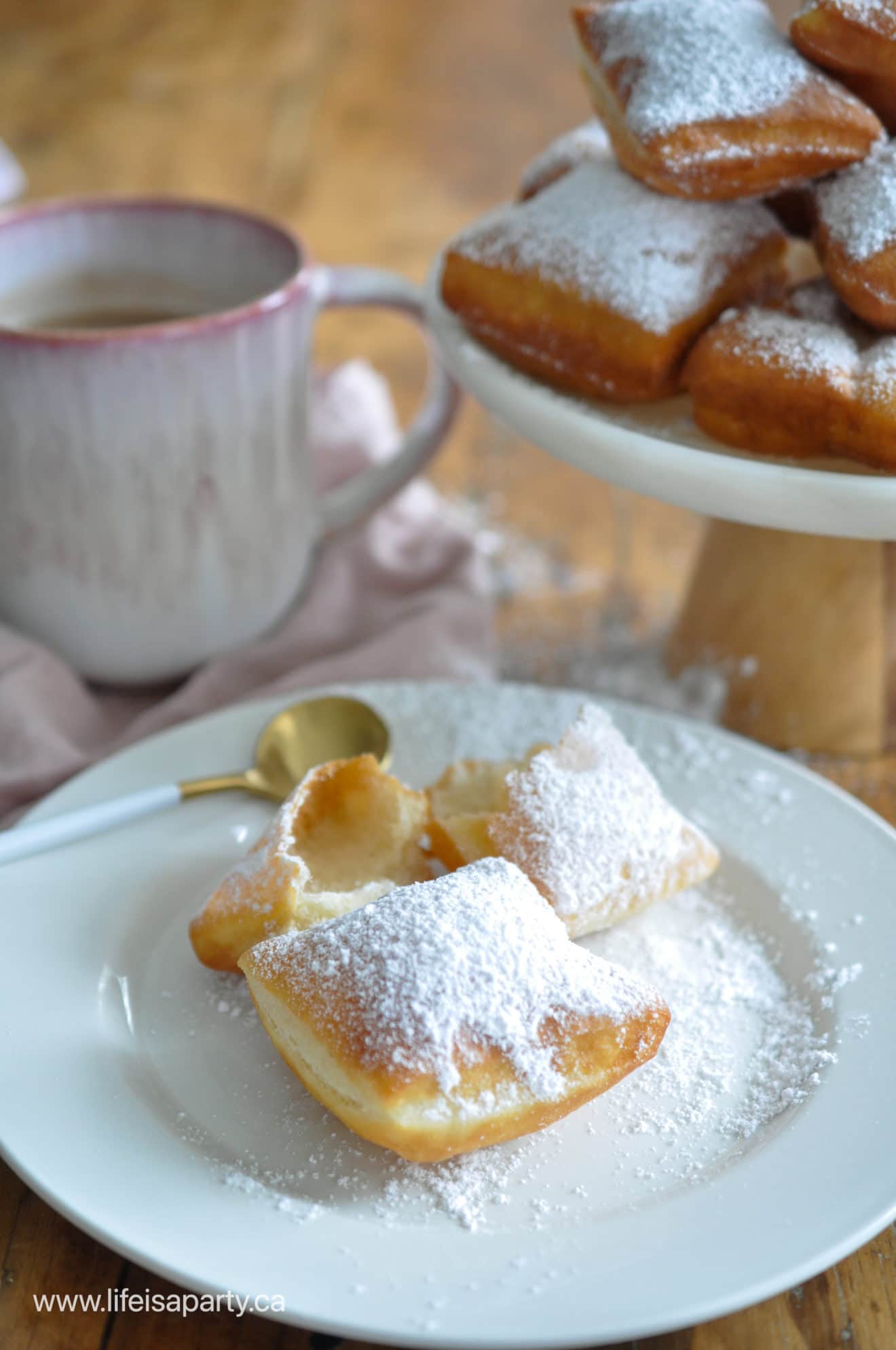 Tiana's Beignet Recipe from The Princess and The Frog - Life is a Party