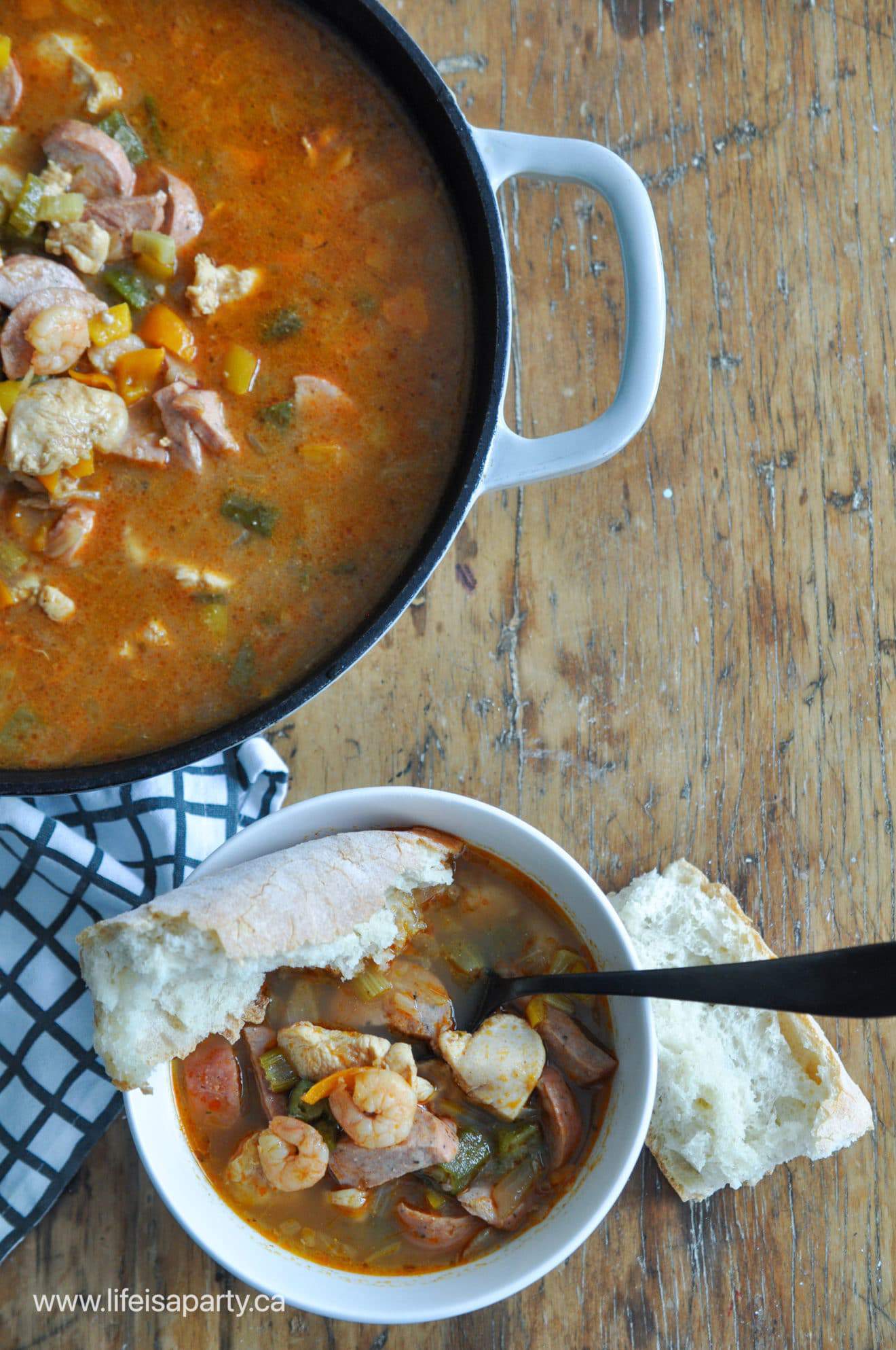 Tiana's Chicken, Sausage, and Shrimp Gumbo Recipe - Life is a Party
