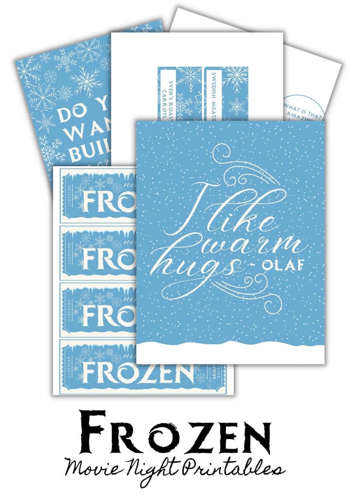 Frozen Themed Party -Dinner and Movie Night - Life is a Party