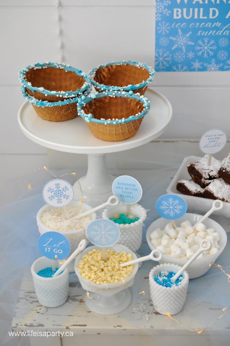 Frozen Themed Party -Dinner and Movie Night - Life is a Party