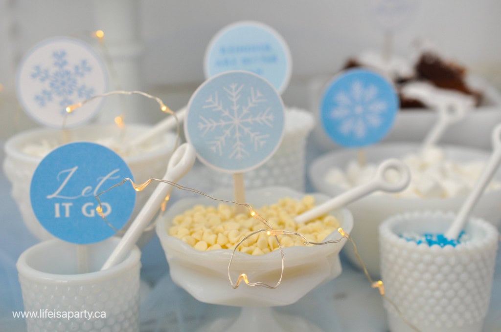 Frozen Themed Party -Dinner and Movie Night - Life is a Party