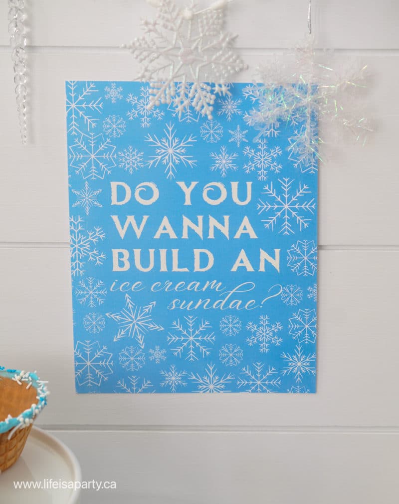 Frozen Themed Party -Dinner and Movie Night - Life is a Party
