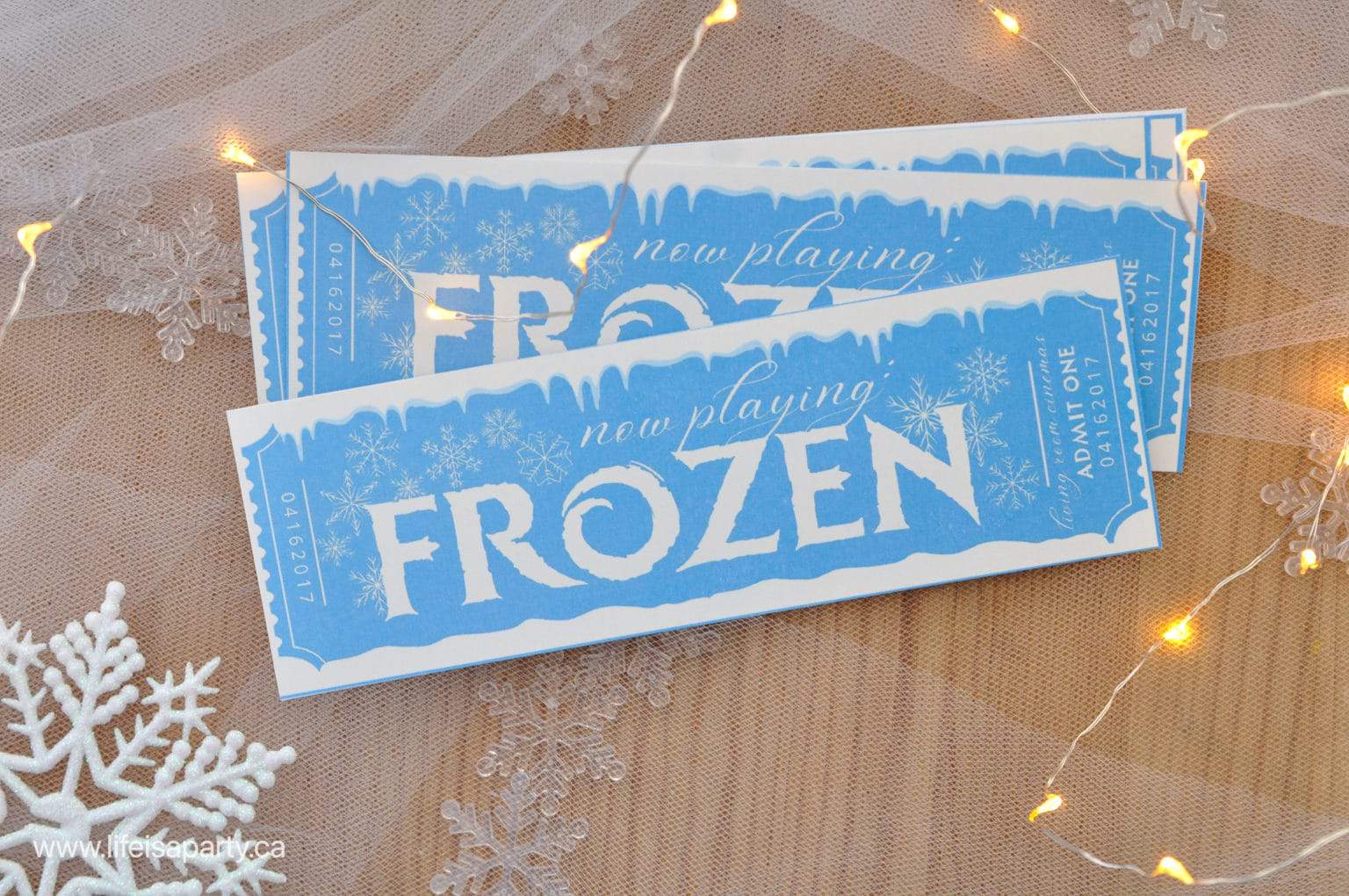 Frozen Themed Party -Dinner and Movie Night - Life is a Party