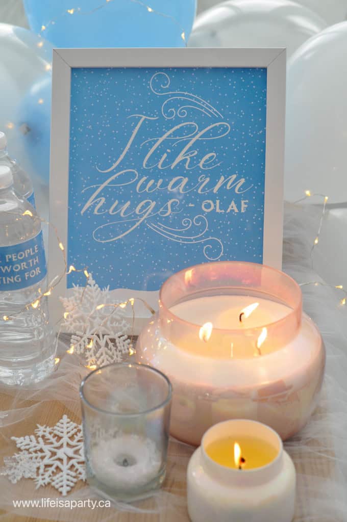 Frozen Themed Party -Dinner and Movie Night - Life is a Party