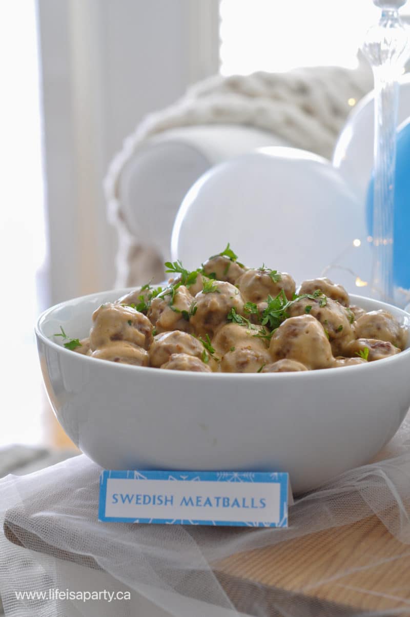 Frozen Themed Party -Dinner and Movie Night - Life is a Party