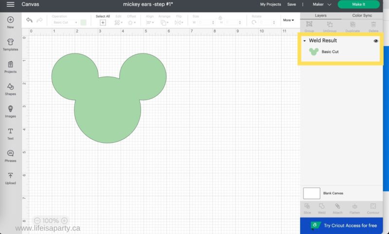 How To Unweld In Cricut Design Space - Life is a Party