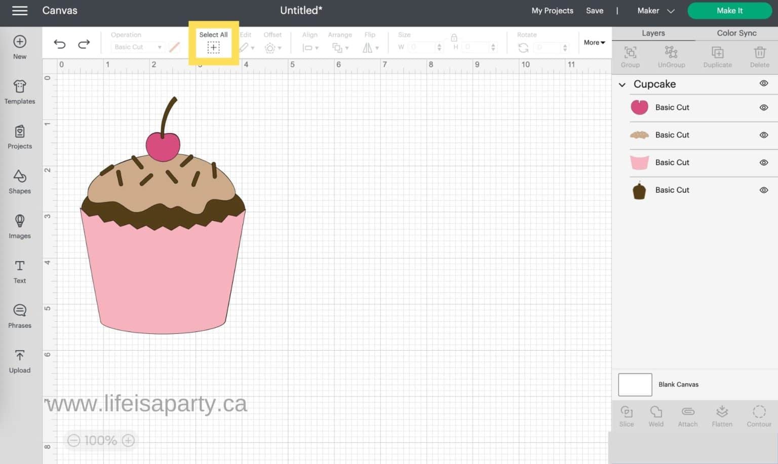 What Does Flatten Mean In Cricut Design Space? - Life is a Party