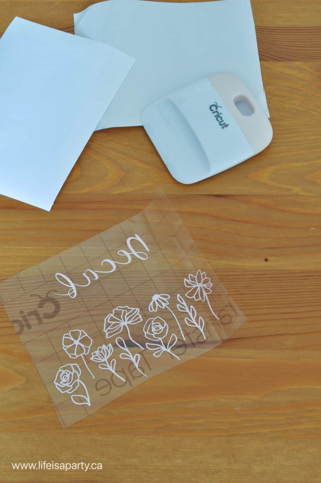 How To Use Cricut Transfer Tape - Life is a Party