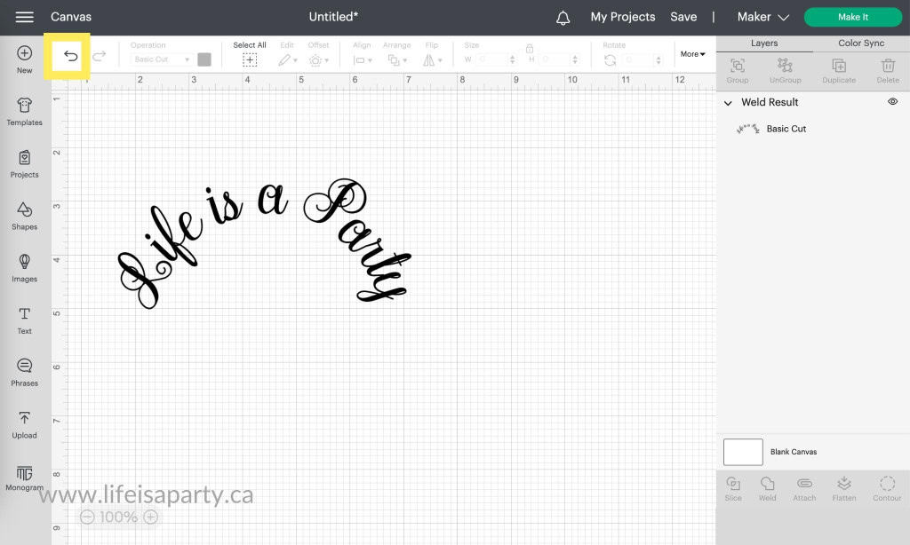 How To Connect Cursive Letters On Cricut - Life is a Party