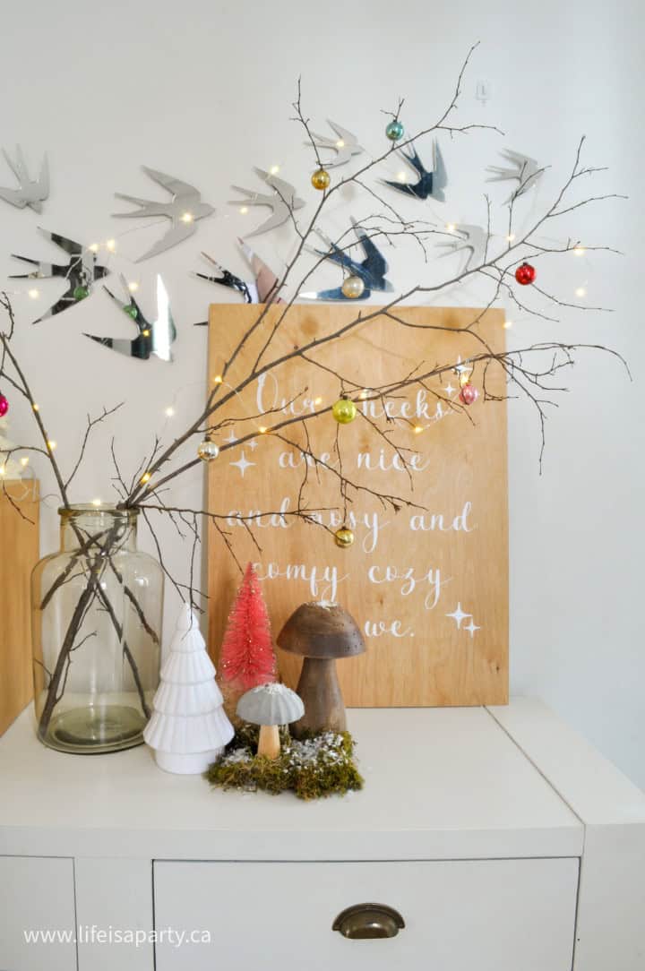 Woodland Enchanted Forest Christmas Decorating - Life is a Party