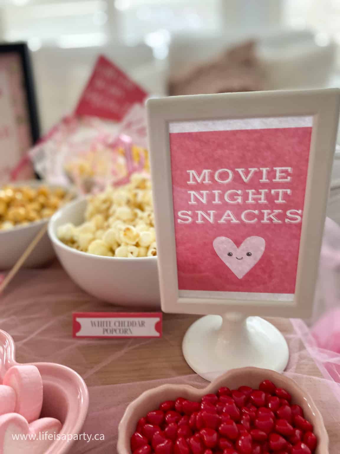 Valentine's Day Movie Night With Free Printables - Life is a Party