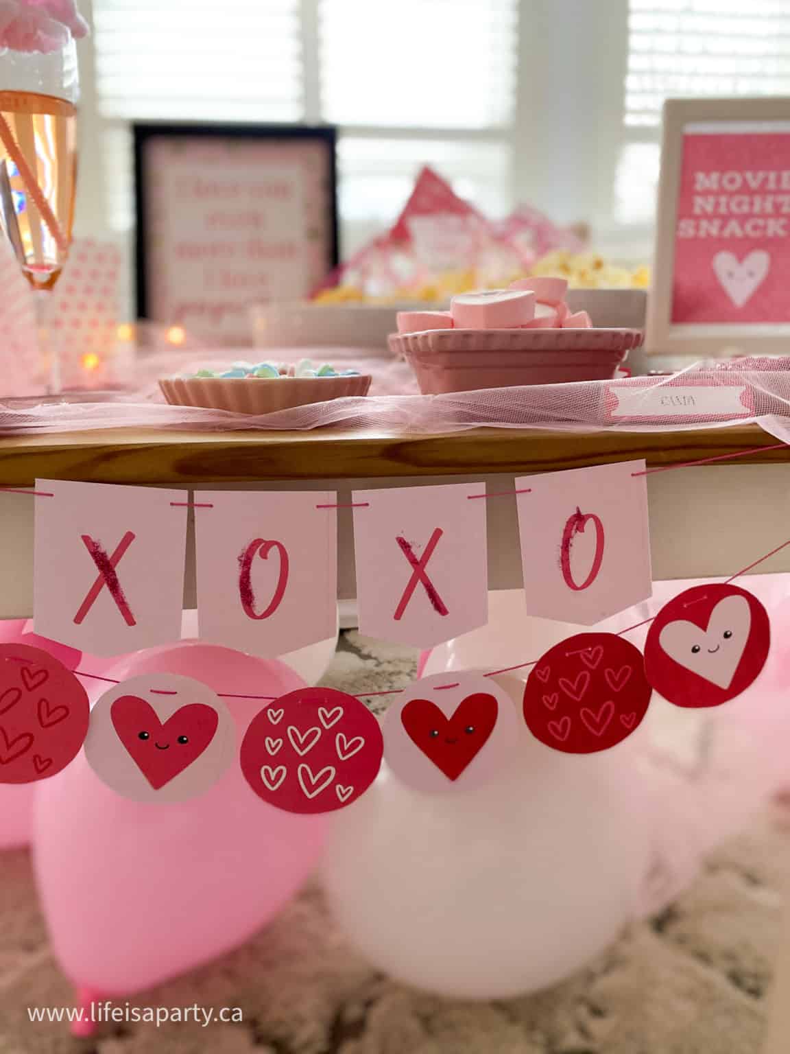 Valentine's Day Movie Night With Free Printables - Life is a Party