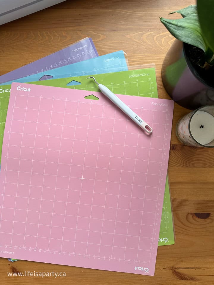 The Beginner's Guide to Cricut Mat Sizes and Types - Life is a Party