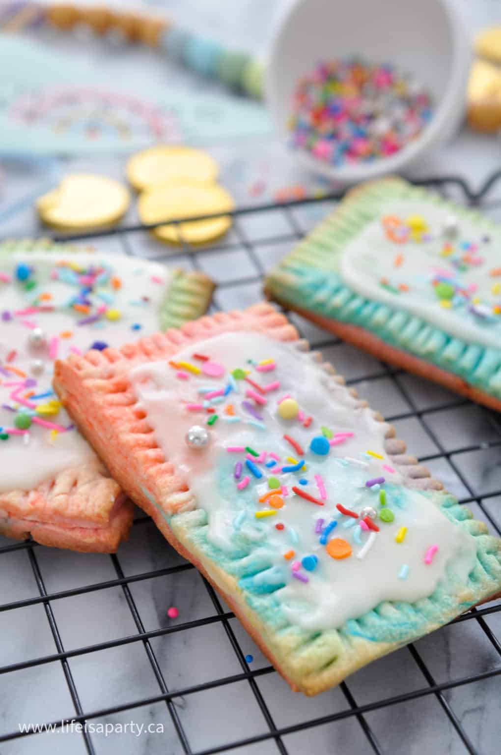 Rainbow Pop Tart Recipe - Life is a Party