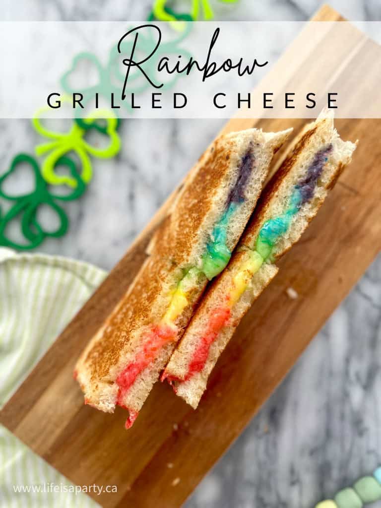 Rainbow Grilled Cheese Recipe - Life is a Party