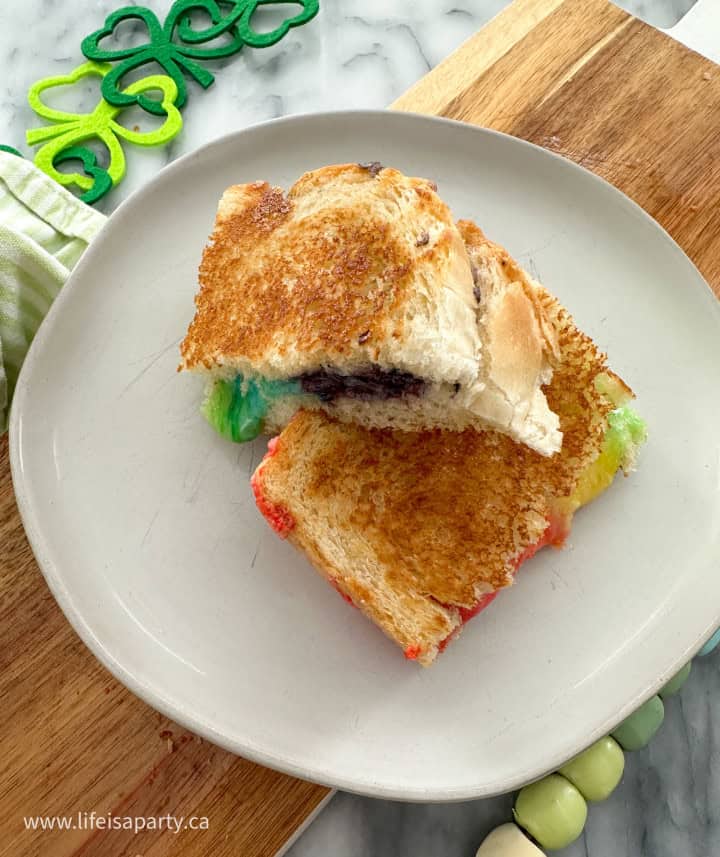 Rainbow Grilled Cheese Recipe - Life is a Party