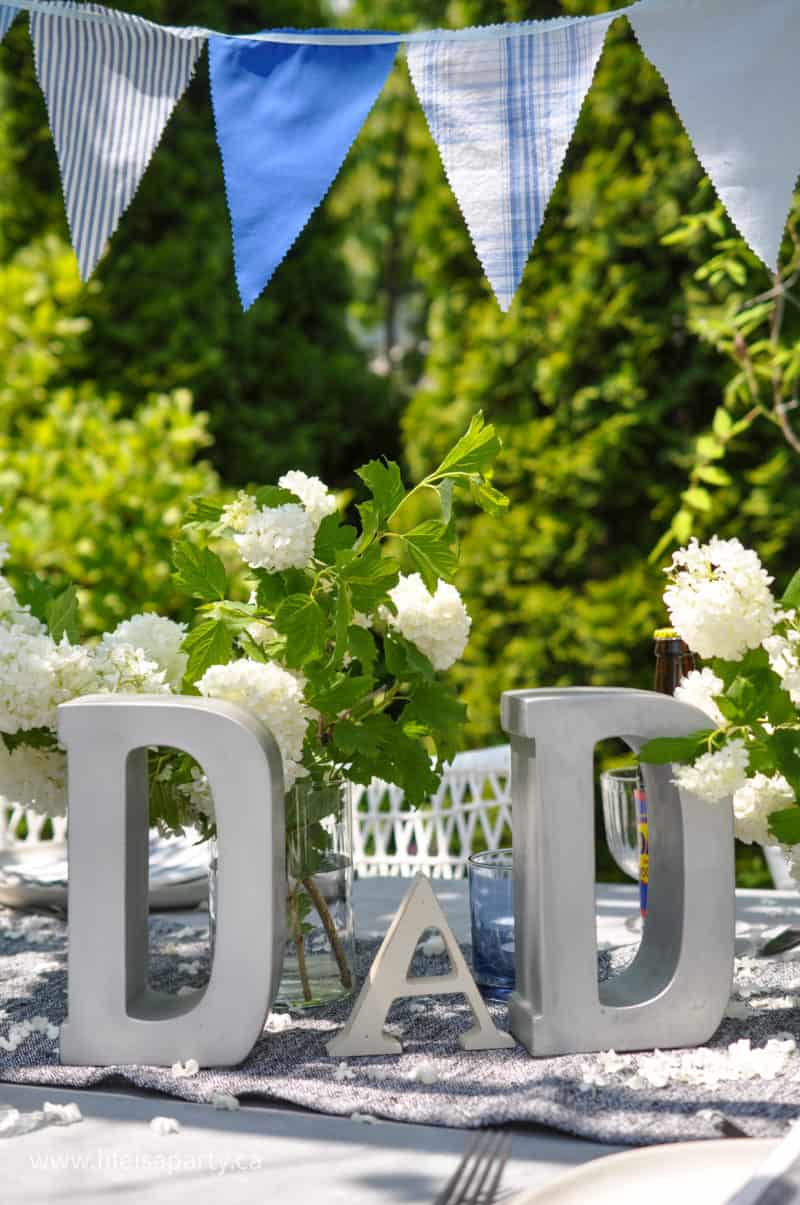 Easy Father's Day Table Setting Ideas - Life is a Party
