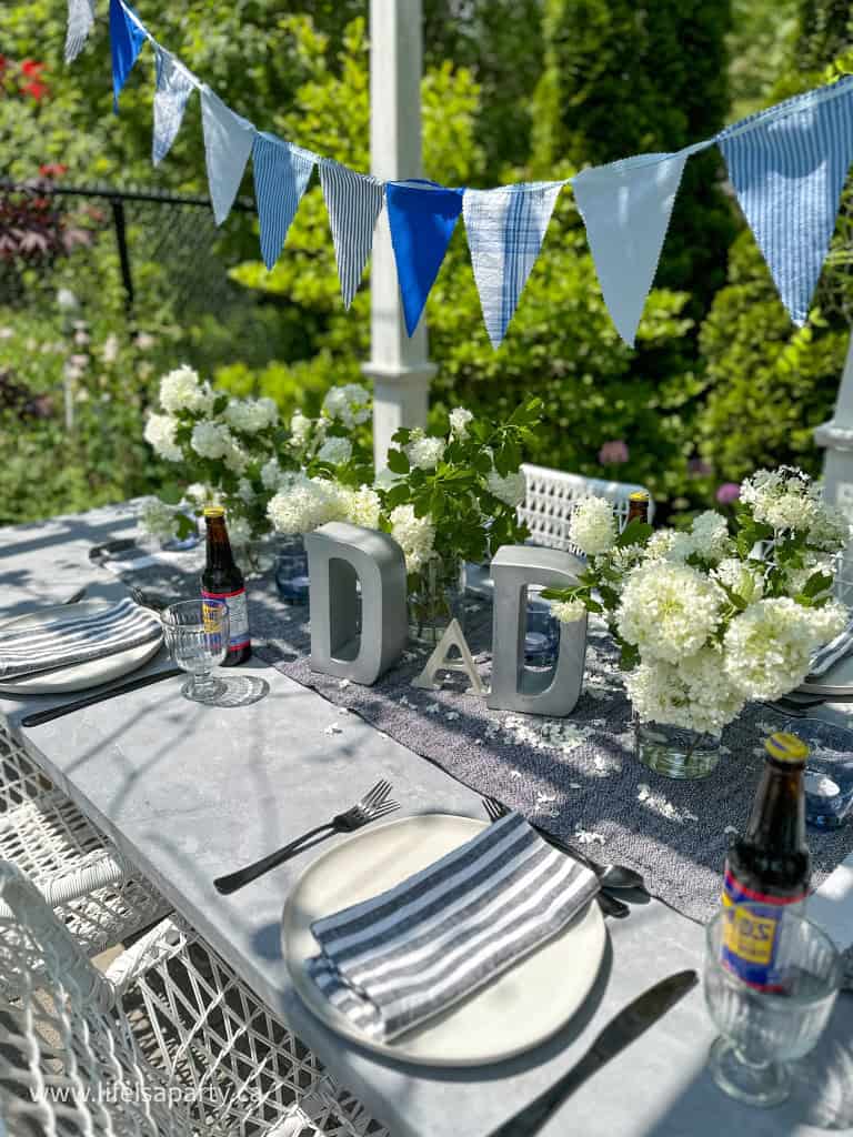 Easy Father's Day Table Setting Ideas - Life is a Party