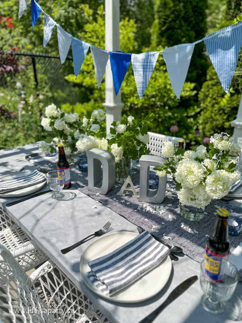 Easy Father's Day Table Setting Ideas - Life is a Party