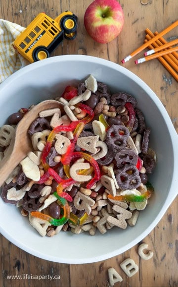 Easy Back To School Snack Mix Recipe - Life is a Party