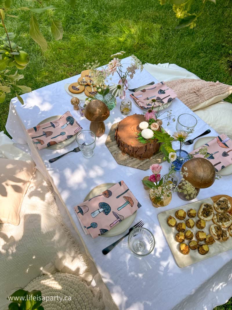 Mushroom Themed Picnic Party - Life is a Party